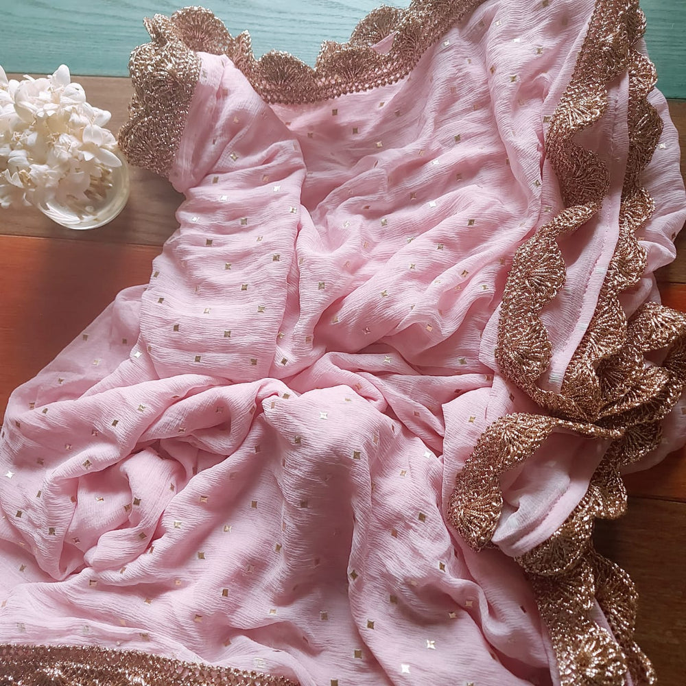 Designer Dupatta In Pink